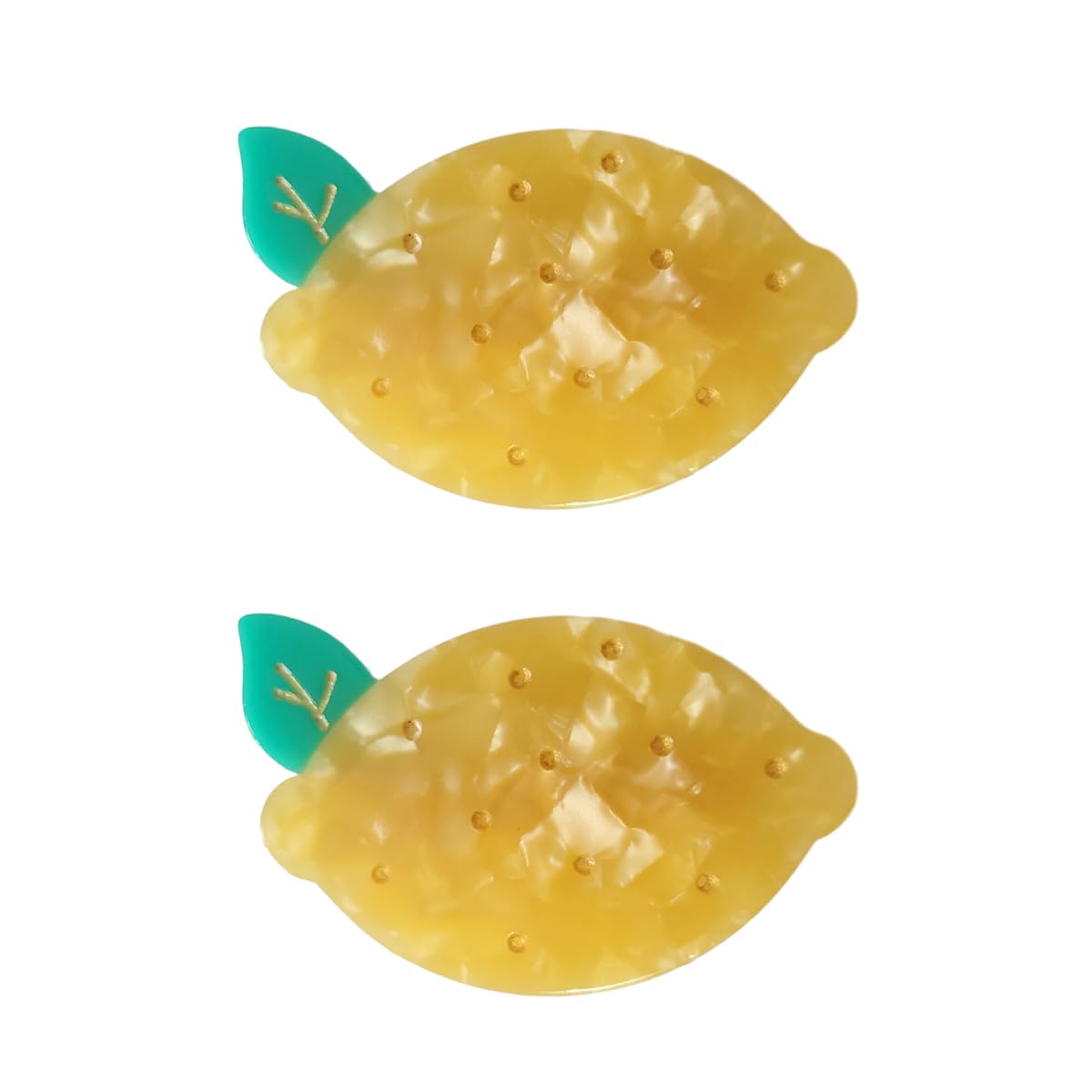Amazon.com : Lemon Hair Clip,Cellulose Acetate Hair Clips,Big Claw ...