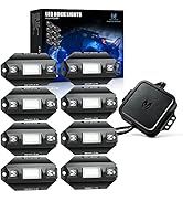 Amazon.com: MICTUNING C2 Curved RGBW LED Rock Lights - 8 Pods Underglow ...