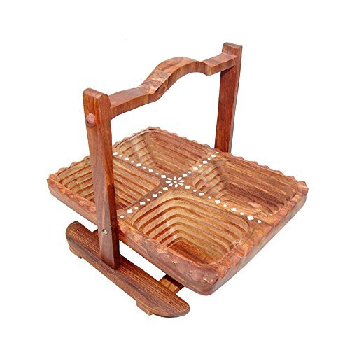 Worthy Shoppee Wooden Fruit & Vegetable Basket : Amazon.in: Home & Kitchen