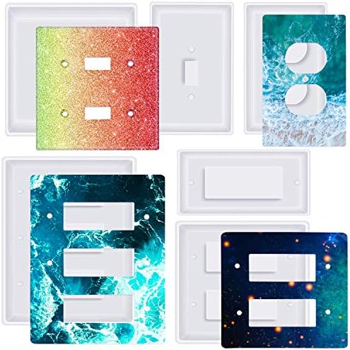Amazon.com: FUYAKEJI Light Switch Mold Outlet Cover Resin Mold Silicone ...