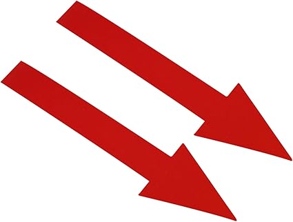 Amazon.com: PATIKIL 6"x2" Arrow Sticker, 12 Pack PVC Removable Self ...