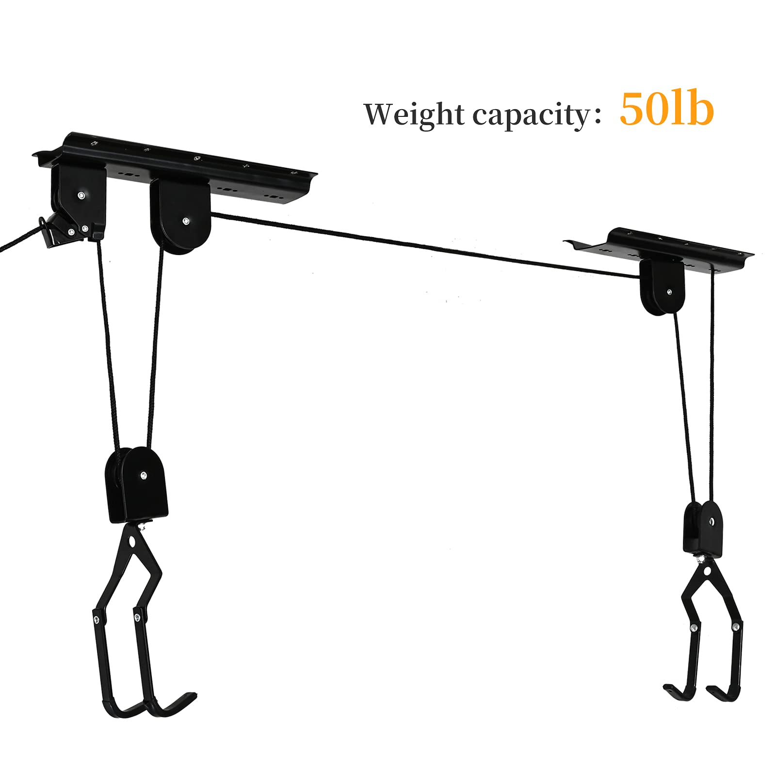 Snapklik.com : 2PACK Bike Hoist Garage Bike Lift Bicycle Hoist Bike ...