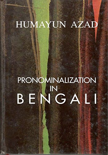 Pronominalization in Bengali: Humayun Azad: 9789840412693: Amazon.com ...