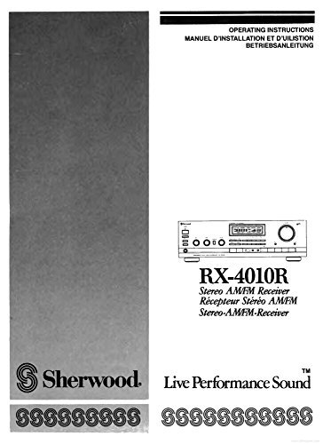 Instruction Manual for Sherwood RX-4010R Receiver Owners Instruction Manual Reprint: Amazon.com ...