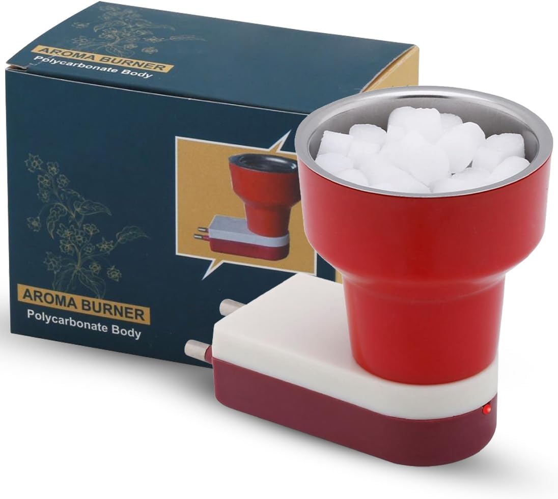 AuraCam Metal Electric Kapoor Dani Stand | Camphor Burner | Diffuser ...