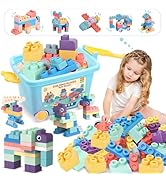 Amazon.com: ROHSCE Soft Building Blocks for Toddlers, Baby Blocks Stacking Blocks for Toddlers 1 ...