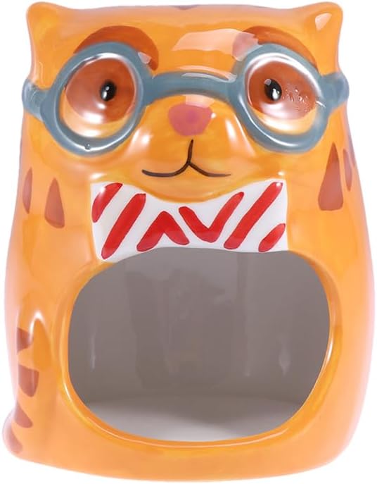 Amazon.com : HALONTIN Hamster Hideout Ceramic Gerbil Houses Chinchilla ...