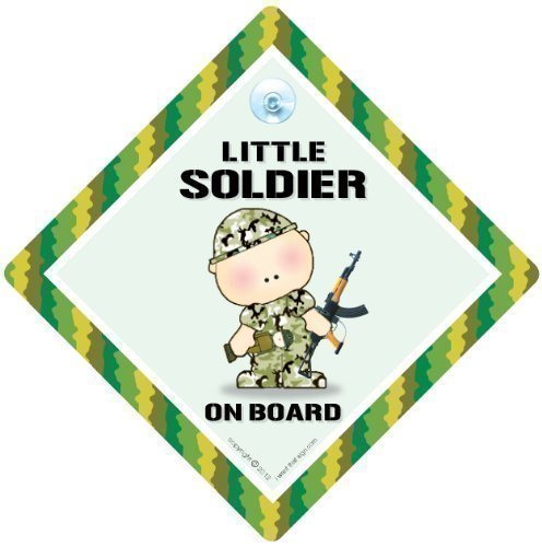 Amazon.com: BABY iwantthatsign.com Little Soldier On Board, Soldier On ...
