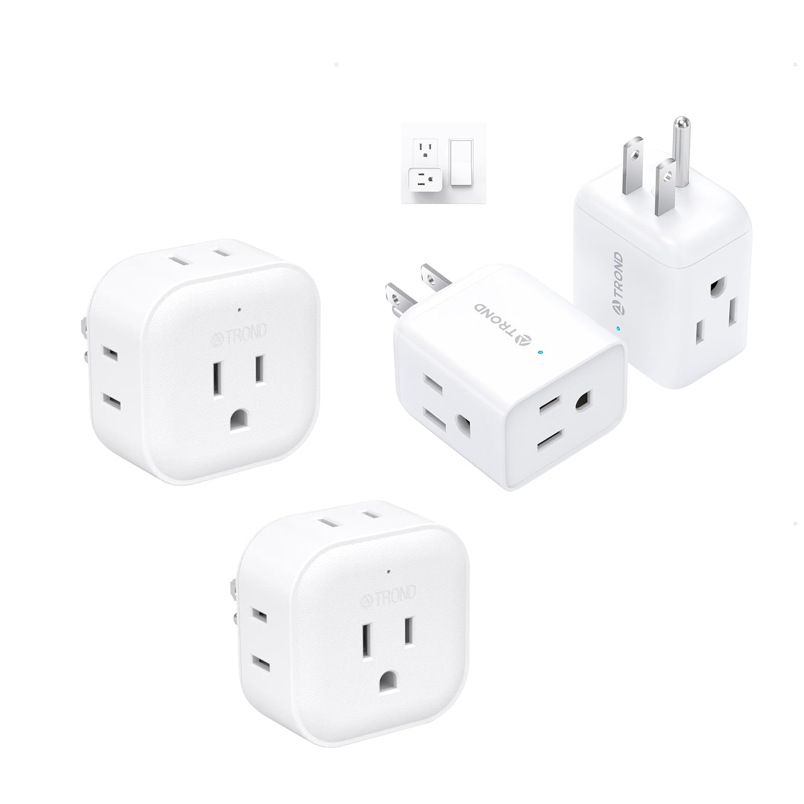 Amazon.com: TROND Multi Plug Wall Outlet Extender 2 Pack : Tools & Home ...