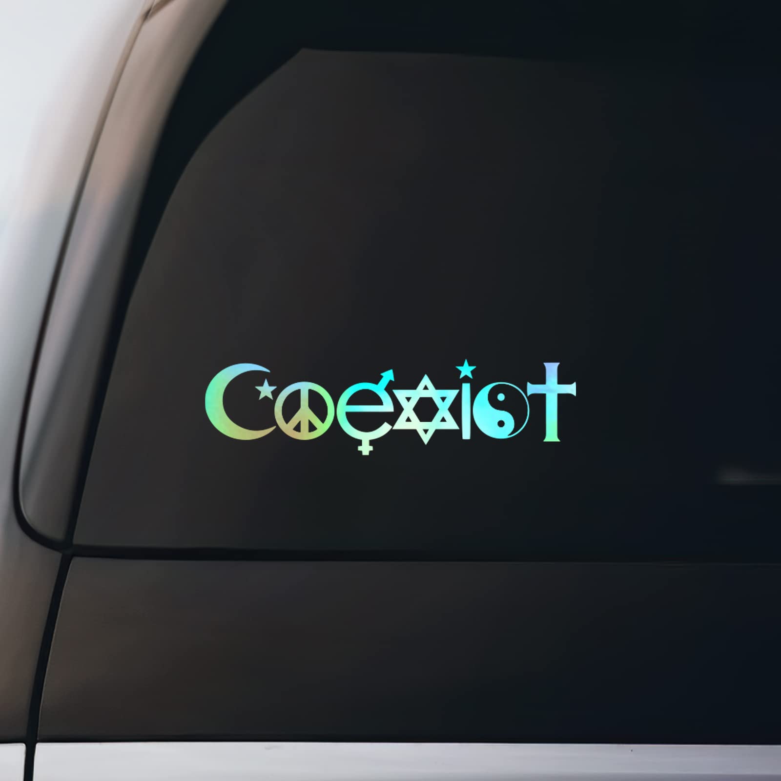 Amazon.com - Coexist Peace Religion Sticker Vinyl Decal Notebook Car ...