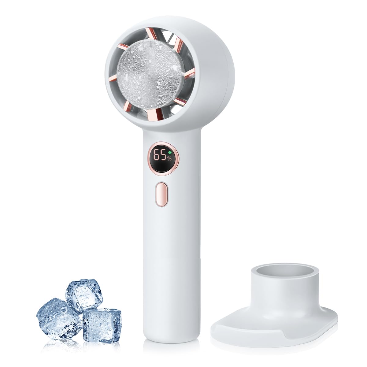 Amazon.com: ELZO Icybreeze Portable Ac Fan With Ice Cooling 5000mAh, 2 ...