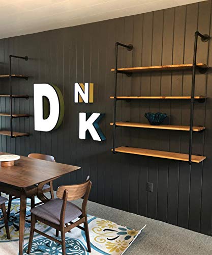 Snapklik.com : LuckIn Pipe Shelving Kit For DIY 55 Tall And 11.25 Deep ...