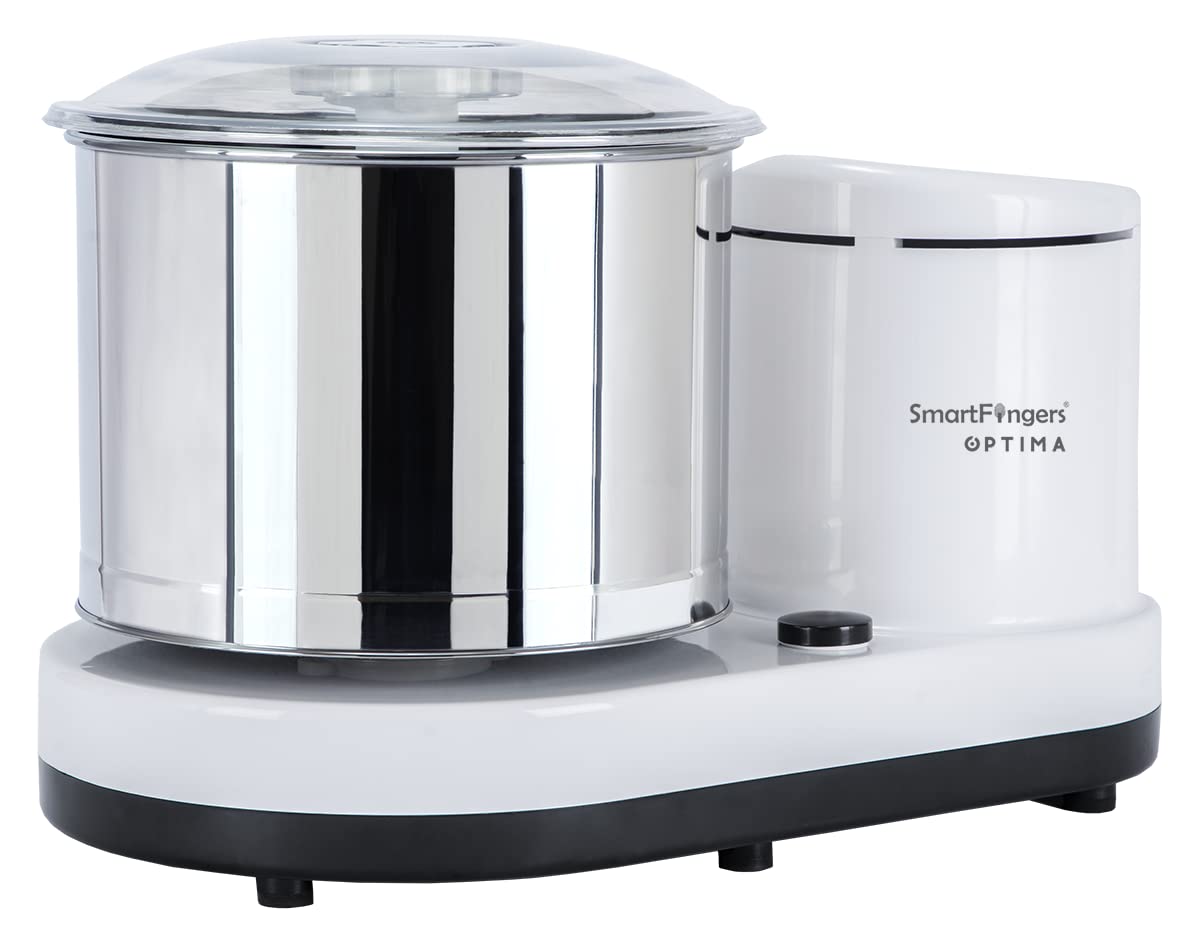 SmartFingers Optima Table Top Wet Grinder 230V 50hz, 2 Liter, White ...