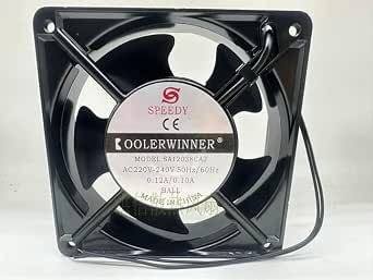 Amazon.com: SA12038CA2 220V-240V 0.12/0.10A 12038 2-Wire Cooling Fan ...
