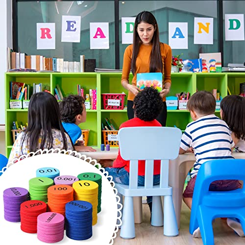 Snapklik.com : Place Value Disks 10 Values Decimals To Whole Numbers ...