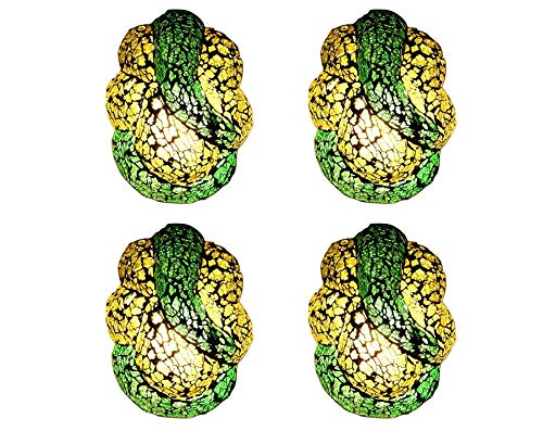 LSD Multicolour Mosaic Decorated Ganesha Shaped Glass Wall Lamp(Bulb ...