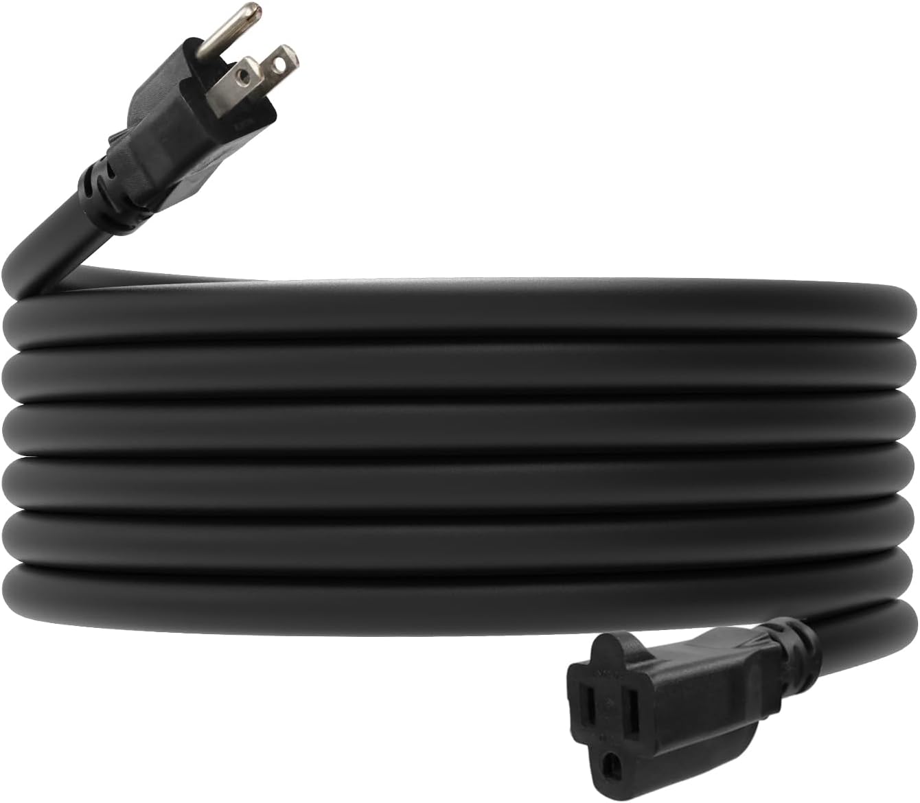 BN-LINK 6ft Outdoor Extension Cord, 12/3 SJTW Heavy Duty Power Cord, 3 ...