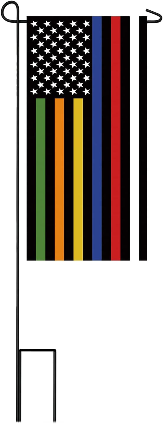 Amazon.com : Evergreen Mini Flag with Stand - Responders, Size: Flag: 4 ...