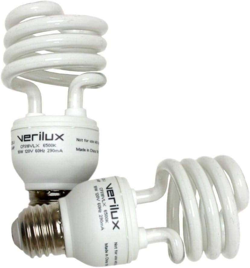 Amazon.com: Verilux 18 Watt Natural Spectrum Spiral Compact Fluorescent ...