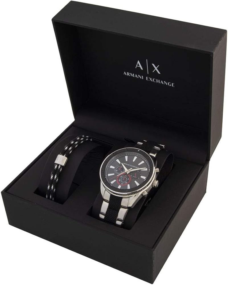 Armani Exchange Men’s Chronograph Quartz Watch with Stainless Steel ...