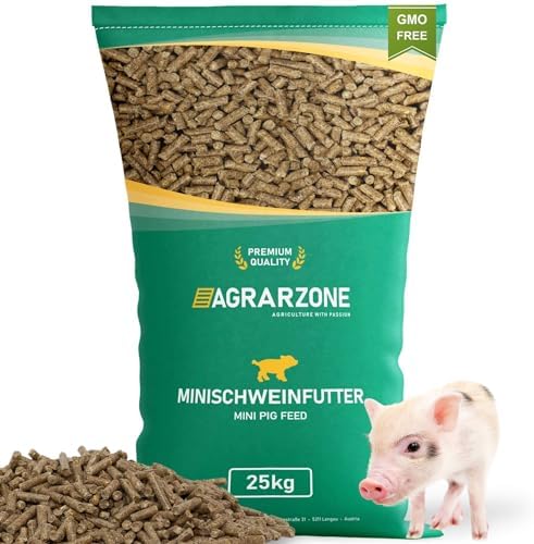 Agrarzone Mini Pig Food Pellets 25 kg - Wheat Pig Feed 25 kg for Mini ...