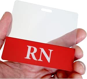 Amazon.com : Clear RN Badge Buddy Horizontal - Hospital & Nurse ID ...