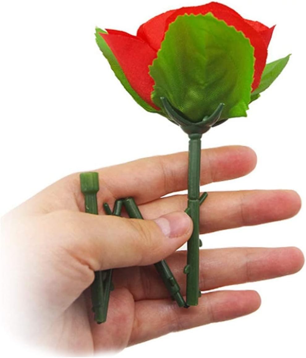 Amazon.com: WSNMING 5 Pcs Folding Appearing Rose Flower Magic Tricks ...