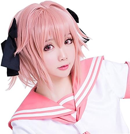 Amazon.com: Ani·Lnc Long Straight Pink Astolfo Fate Cosplay Wig With ...