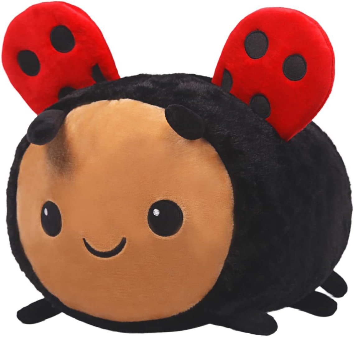 Amazon.com: ARELUX Ladybug Plush Toy Stuffed Animal,Bumble Ladybug ...