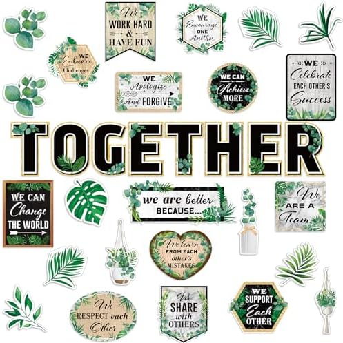 Amazon.com: Chinco 48 Pieces Eucalyptus Positive Sayings Accents ...