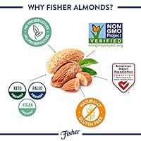 Amazon.com : Fisher Sliced Almonds, 24 Ounces, Unsalted, No ...