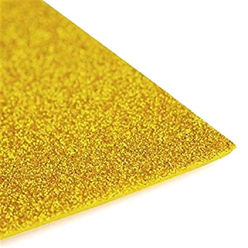 Buy KCR Gold Color A4 Size Eva Foam Glitter Sheets for Art (Set of 10 ...