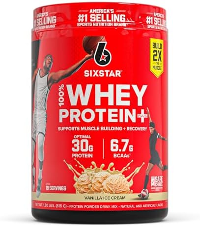 Amazon.com: Six Star Whey Protein Powder Plus - Muscle Building ...