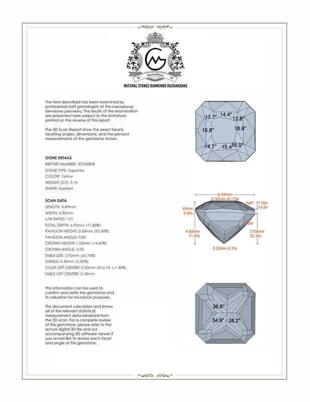 GemsMart Srilankan Yellow Sapphire Gemstone Original Pushkaraj Stone ...