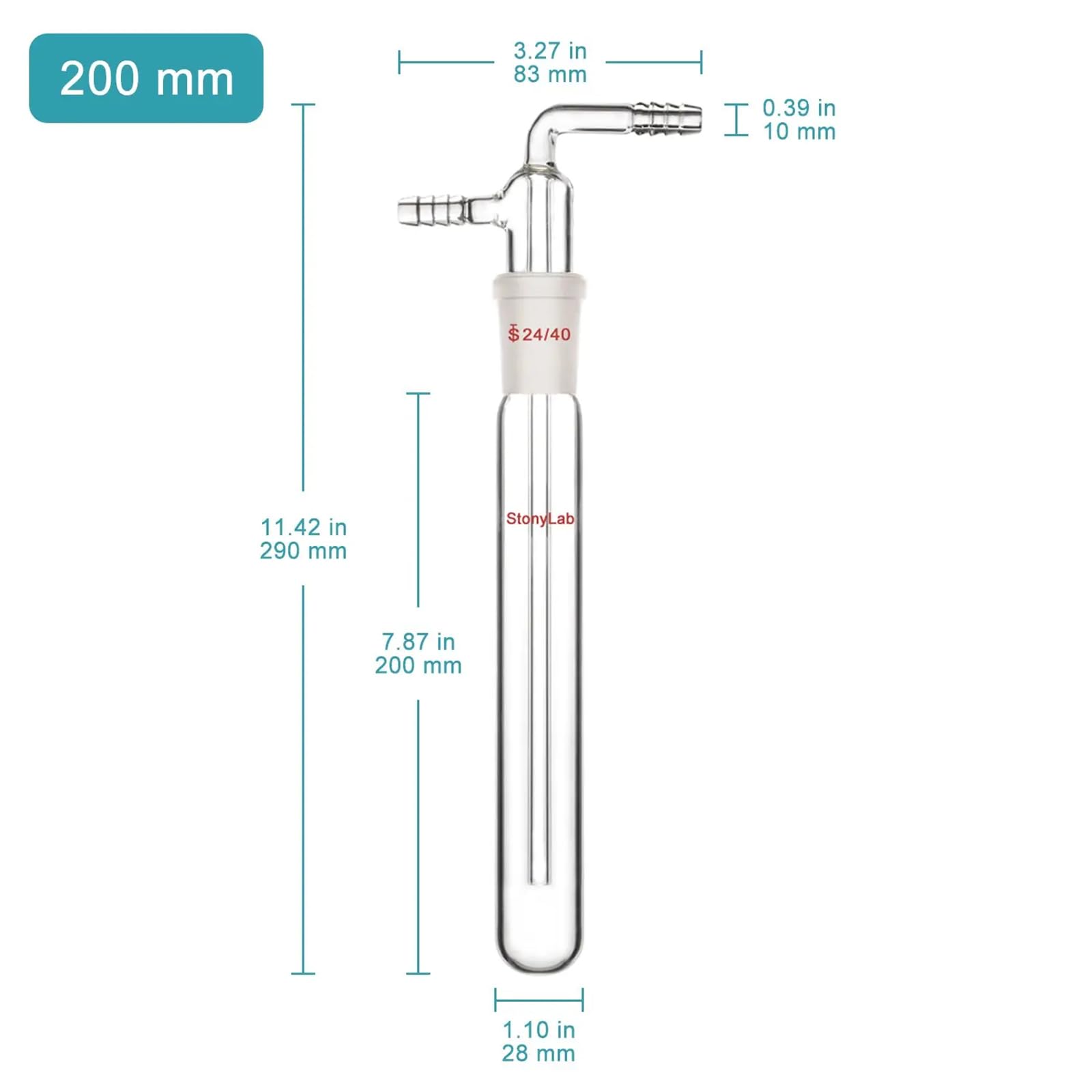 Snapklik.com : Stonylab Glass Vacuum Cold Trap Bubbler
