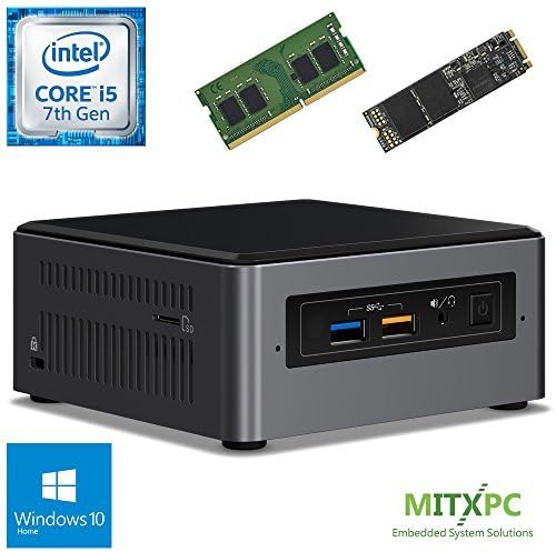 Intel BOXNUC7i5BNH Core i5-7260U NUC Mini PC w/ 8GB DDR4, 256GB M.2 SSD ...