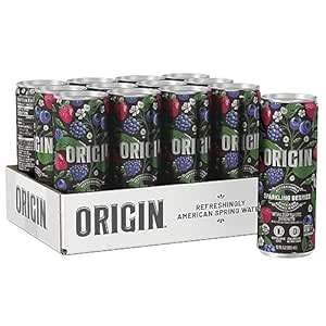 Amazon.com : ORIGIN Organic & Non-GMO Berry Flavor Sparkling Water, 12 Fl Oz, Recyclable ...