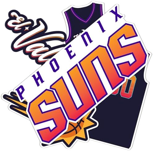 Amazon.com: Desert Cactus Phoenix Suns Sticker NBA Officially Licensed ...