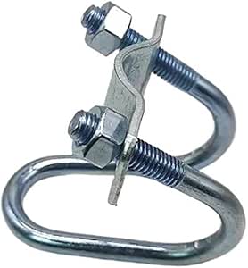 Amazon.co.jp: CooPo M6M8 304 & Galvanized Cross Pipe Clamp U Shape Cross Tube Clamp Bolt Steel ...