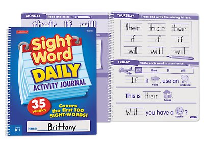 Amazon.com: Sight Word Daily Activity Journal: 0633682025612: Office ...