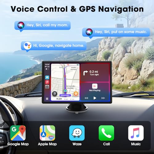 Carplay Screen for Car, 9'' Wireless CarPlay & Android Auto- Upgrade ...