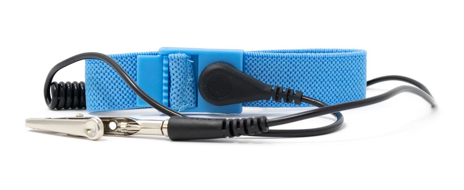 Amazon.com: StatPro Adjustable Blue Elastic Wrist Strap with 4mm Snap ...