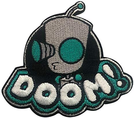 Amazon.com: Doom! - Invader Zim Iron On Patch : Clothing, Shoes & Jewelry