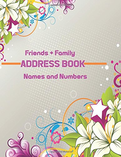 Amazon.com: Friends + Family Address Book Names And Numbers: Big Print ...