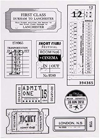 Amazon.com: Welcome to Joyful Home 1pc Ticket Background Rubber Clear ...