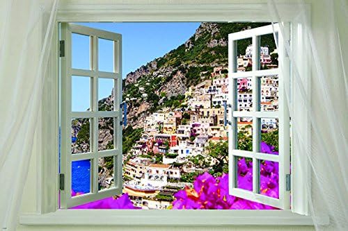 Amazon.com: Window onto gorgeous AMALFI ITALY scenic poster 24X36 ...