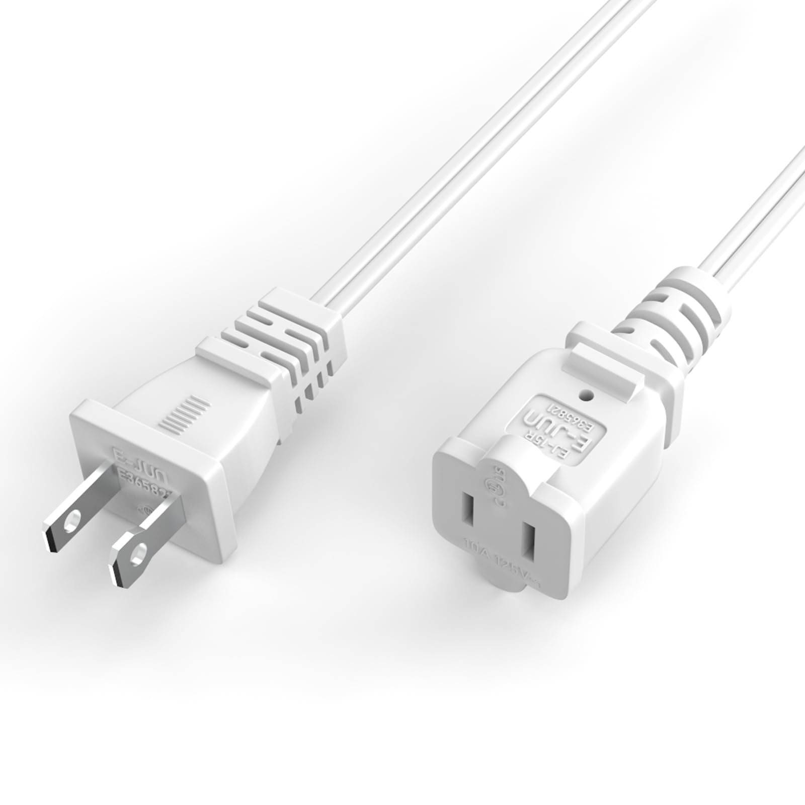 Snapklik.com : TV Extension Power Cord Cable Polarized 2-Prong Male-Female