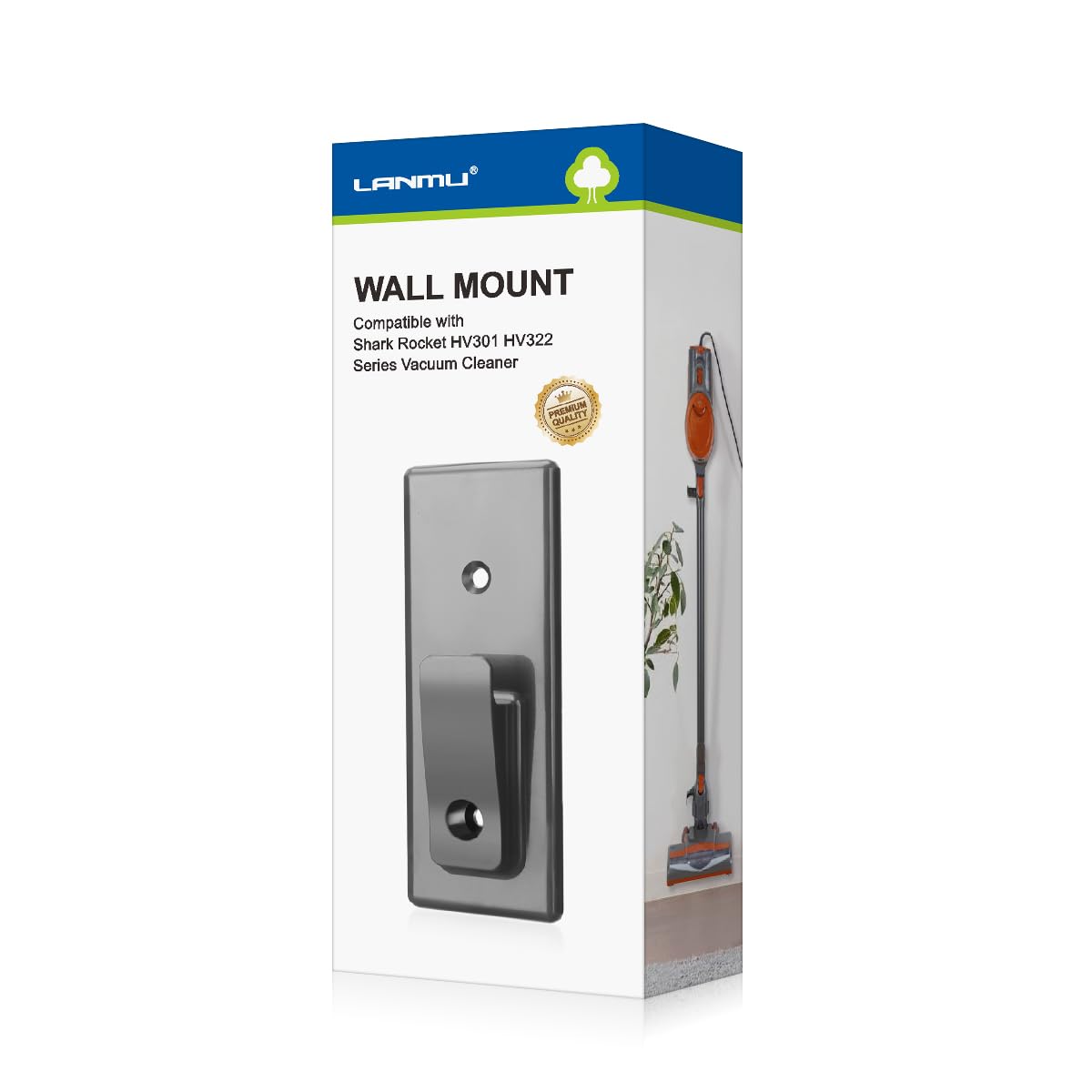 LANMU Wall Mount Holder for Shark Rocket Stick Vacuum HV300 HV301 HV302 ...