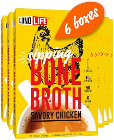 Amazon.com : LonoLife Beef Bone Broth Powder Mix | Grass-Fed, 10g ...