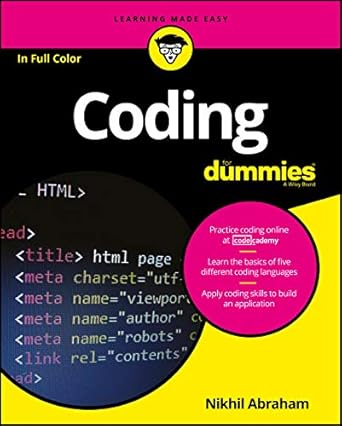 Coding For Dummies (For Dummies (Computers)): Abraham, Nikhil ...